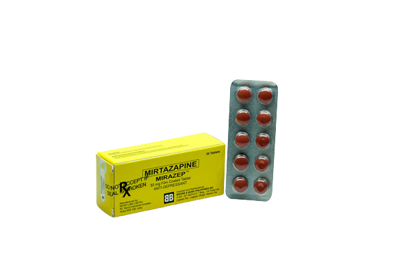 MIRAZEP Mirtazapine 30mg Film-Coated Tablet 30's price in the ...